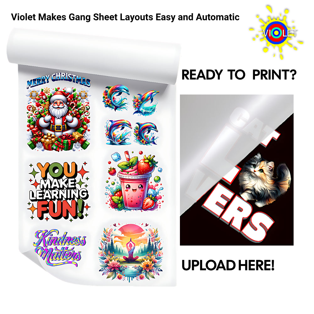 DTF Transfers By Size Shop Now | Violet DTF – Violet DTF Transfers